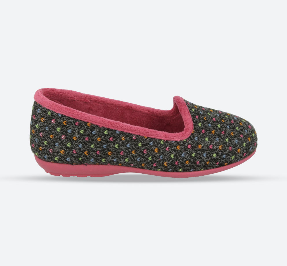Womens Wide Fit DB Nottingham Slip On Slippers | DB Shoes | Wide Fit ...